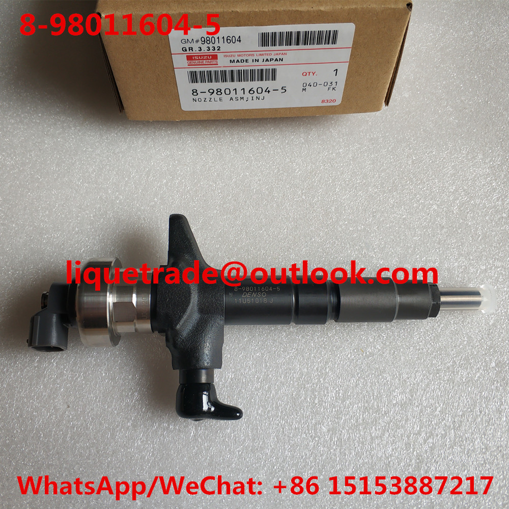 DENSO Common Rail INJECTOR 095000-6980 ISUZU 8-98011604-5 , 8980116045 ...